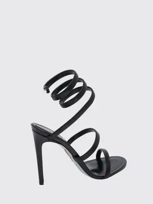 Rene Caovilla Juniper Stiletto Sandals With Iconic Snake Strap