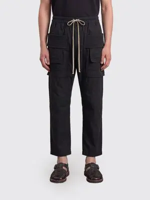 Rick Owens Creatch Cotton Cargo Trousers - Black