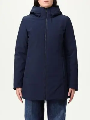 Woolrich Navy Parka With Hood