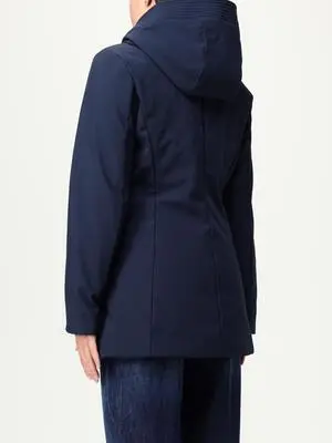 Woolrich Navy Parka With Hood