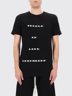 Rick Owens Slogan Cotton T-shirt - Black