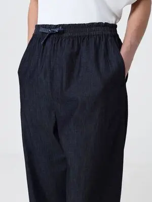 Emporio Armani Stretch Cotton Wide-leg Trousers
