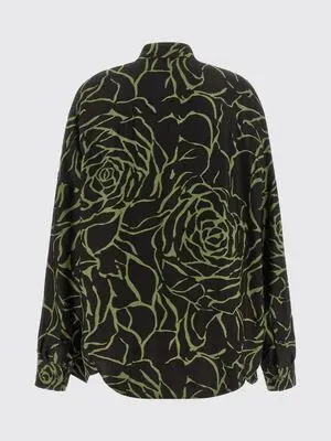 Dries Van Noten Viscose Shirt With Floral Print - Black