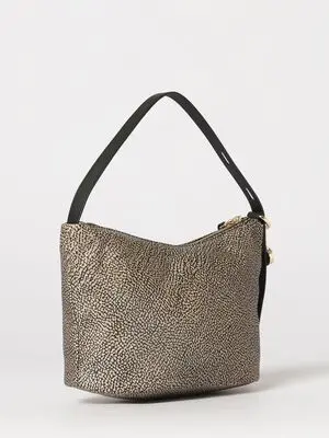 Borbonese Prive Bag In Op Print Nylon - Natural