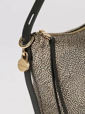 Borbonese Prive Bag In Op Print Nylon - Natural
