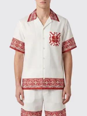 Dolce & Gabbana Short-sleeve Silk Bowling Shirt With Majolica Print - Red