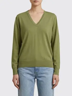 Dries Van Noten Basic V-neck Merino Wool Sweater - Green