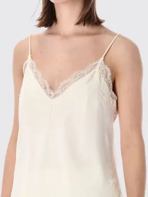 RÓHE Silk Blend And Lace Top