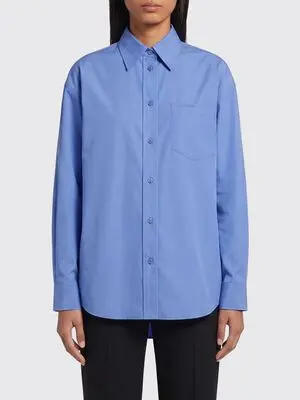Balenciaga Cotton Casual Shirt - Gnawed Blue