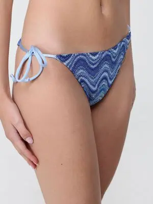 MC2 SAINT BARTH Bikini Bottom With Tropical Print And Side Ties