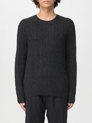 Polo Ralph Lauren Wool And Cashmere Crewneck Sweater With Embroidered Pony - Grey