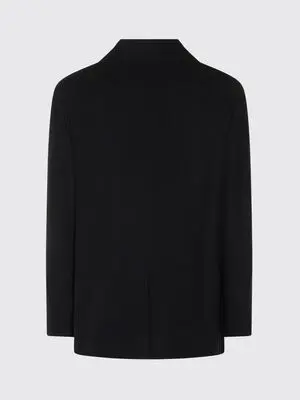 Canali Double-breasted Peacoat In Pure Virgin Wool
