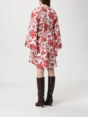 Etro Silk Paisley Motif Mini Dress