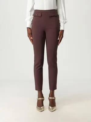 Elisabetta Franchi Tailored Trousers - Wine