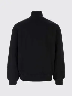 Maison Kitsuné Half-zip Sweatshirt With Logo - Black
