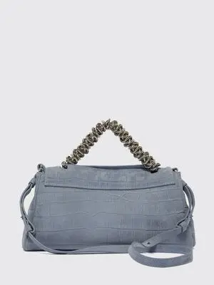 Orciani Sveva Longuette Bag In Crocodile Print Suede