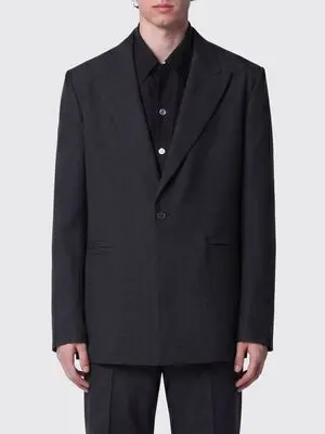 NAMACHEKO Single-breasted Peak Lapel Blazer In Pure Wool - Black