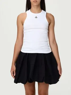 VIVIENNE WESTWOOD Ribbed Tank Top - White