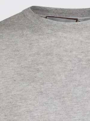 Canali Pure Cashmere Long-sleeved Crewneck Sweater - Grey