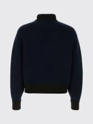 JIL SANDER Wool Knit Bomber Jacket