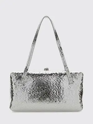 JIL SANDER Goji Pillow Bag In Laminated Craquelé Nappa