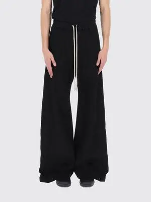 Rick Owens Cotton Wide Leg Trousers - Black