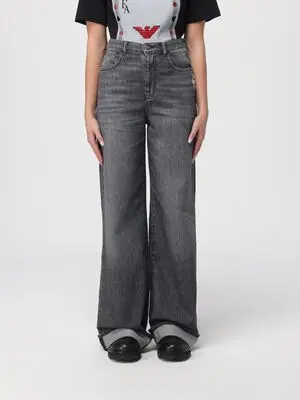 Emporio Armani Wide Leg Jeans - Grey
