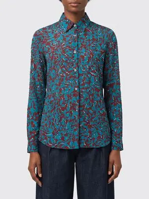 Dries Van Noten Viscose Shirt With Sequins - Blue