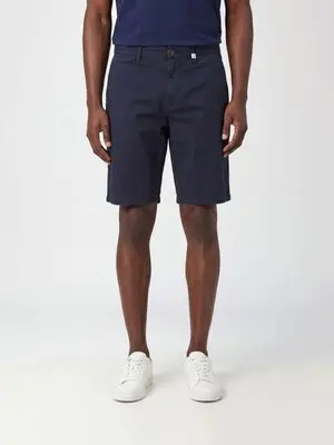 MYTHS Chino Shorts In Linen Blend - Blue 1