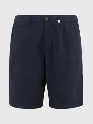 MYTHS Chino Shorts In Linen Blend - Blue 1