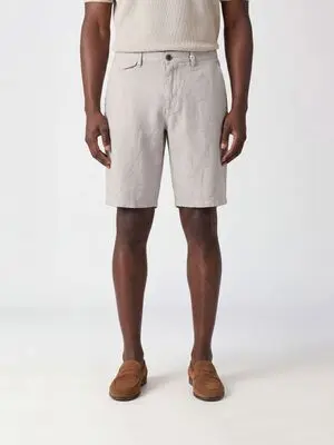 MYTHS Chino Shorts In Linen Blend - Grey