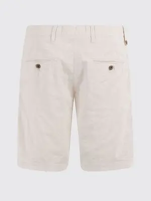 MYTHS Linen Blend Chino Shorts - White