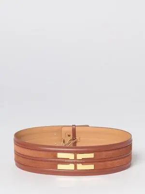 Elisabetta Franchi Leather Belt - Brown
