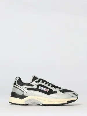 AUTRY Hyperway Bi Leather And Mesh Low-top Sneakers - Black