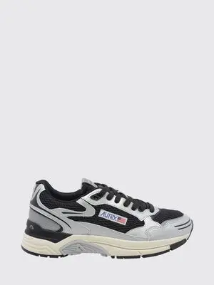 AUTRY Hyperway Bi Leather And Mesh Low-top Sneakers - Grey