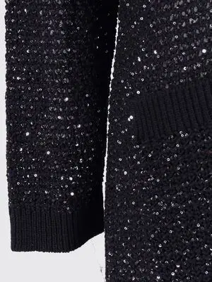 Fabiana Filippi Sequined Cotton Blend Cardigan - Blue
