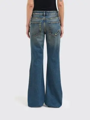 ANN DEMEULEMEESTER Distressed Denim Flared Jeans