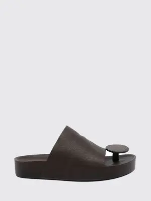 UMA WANG Leather Thong Sandals - Brown