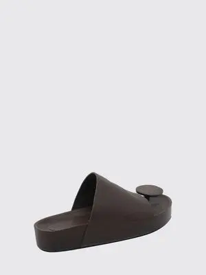 UMA WANG Leather Thong Sandals - Brown