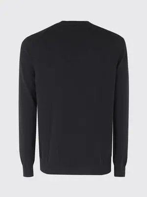 Play Comme Des Garcon Wool Cardigan With Logo - Black