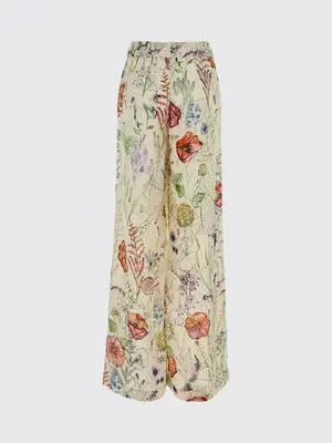 Alexander McQueen Printed Viscose Palazzo Trousers