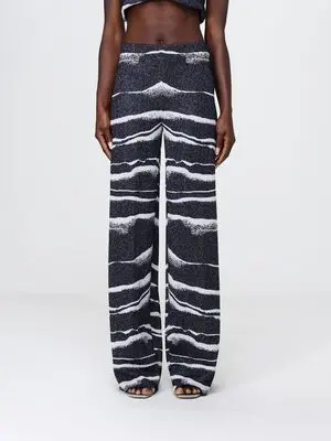 Liviana Conti Graham Jersey Palazzo Trousers - Blue
