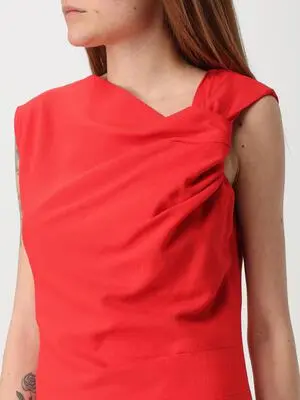 MSGM Draped Midi Dress
