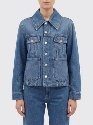 GANNI Organic Cotton Denim Jacket - Blue