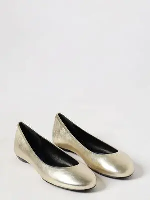 LANVIN Laminated Leather Ballerina Flats