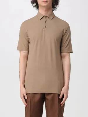 ZANONE Basic Cotton Polo Shirt Burnt
