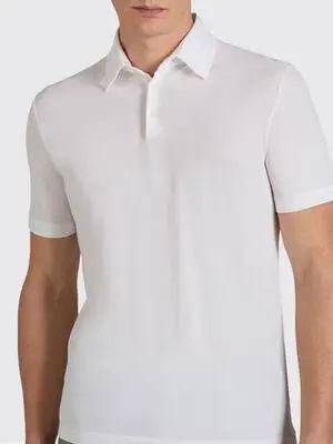 ZANONE Basic Cotton Polo Shirt - White