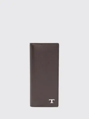 TOD'S Grained Leather Wallet - Brown
