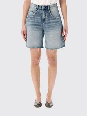 ICON DENIM LOS ANGELES High-waisted Denim Shorts - Blue