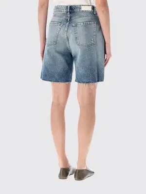 ICON DENIM LOS ANGELES High-waisted Denim Shorts